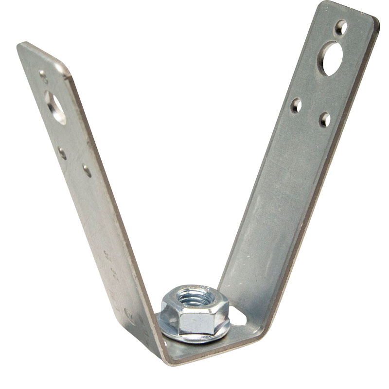 Trapezoidal decking hanger for service suspensions for metal sheet ...
